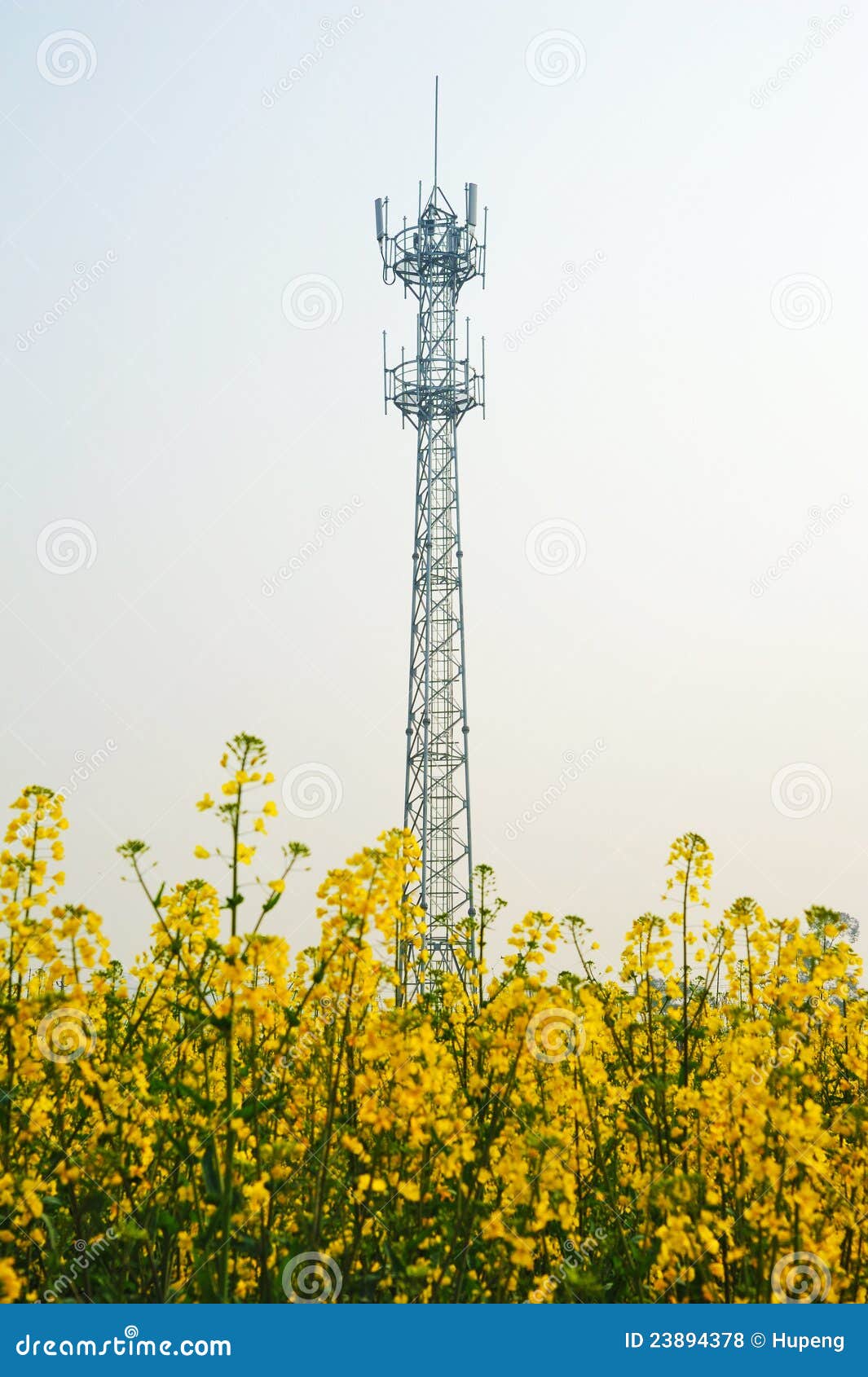 Base Station Or Base Transceiver Station. Telecommunication Tower ...