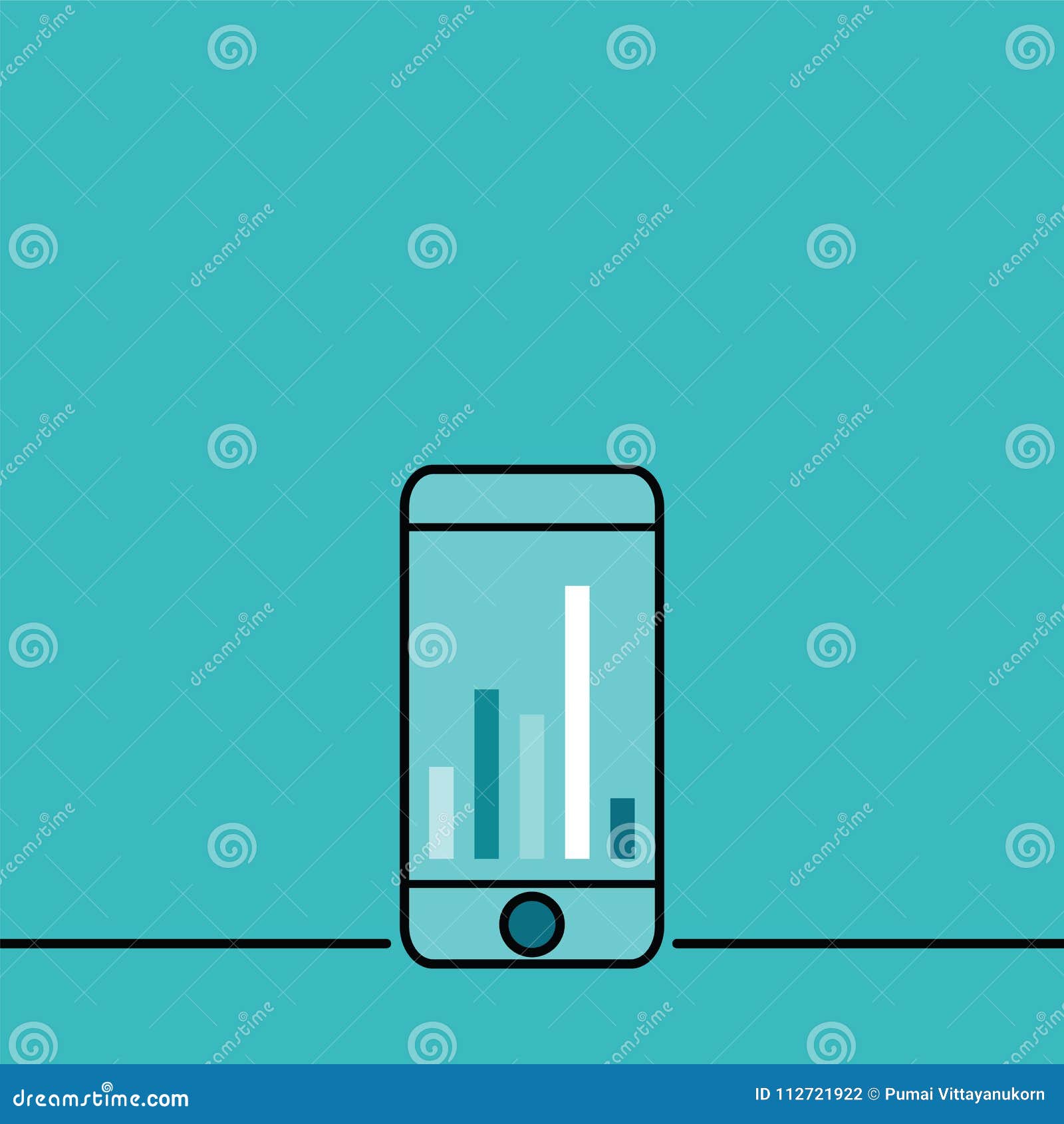Mobile phone stock vector. Illustration of data, organization - 112721922