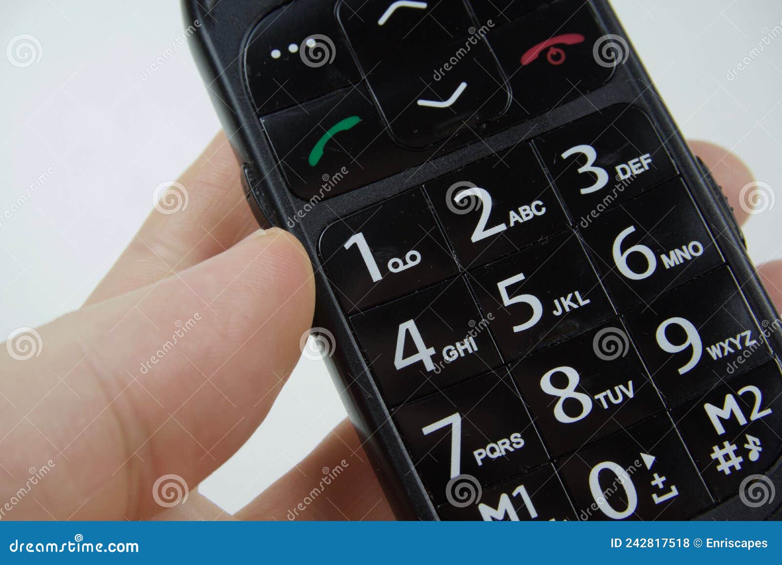 Mobile Phone with Big Keyboard Stock Photo - Image of mobile, equipment ...