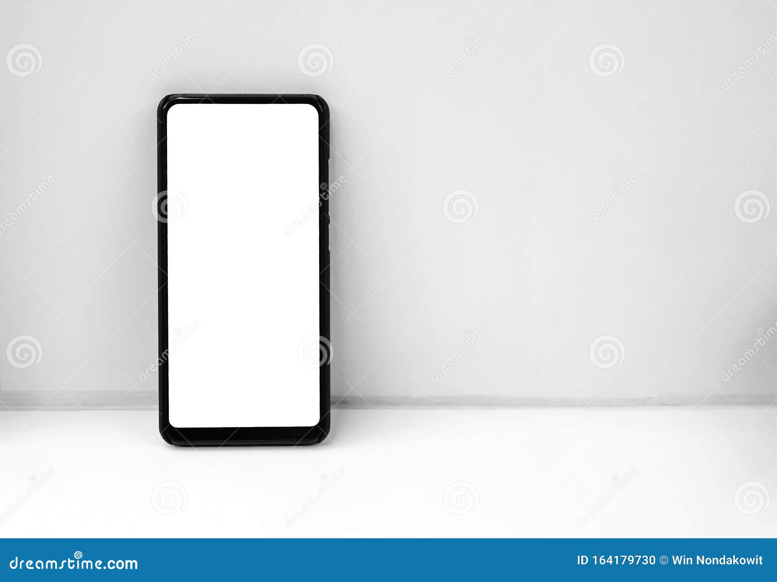 Mobile Phone with Blank Screen Stock Photo - Image of modern, display ...