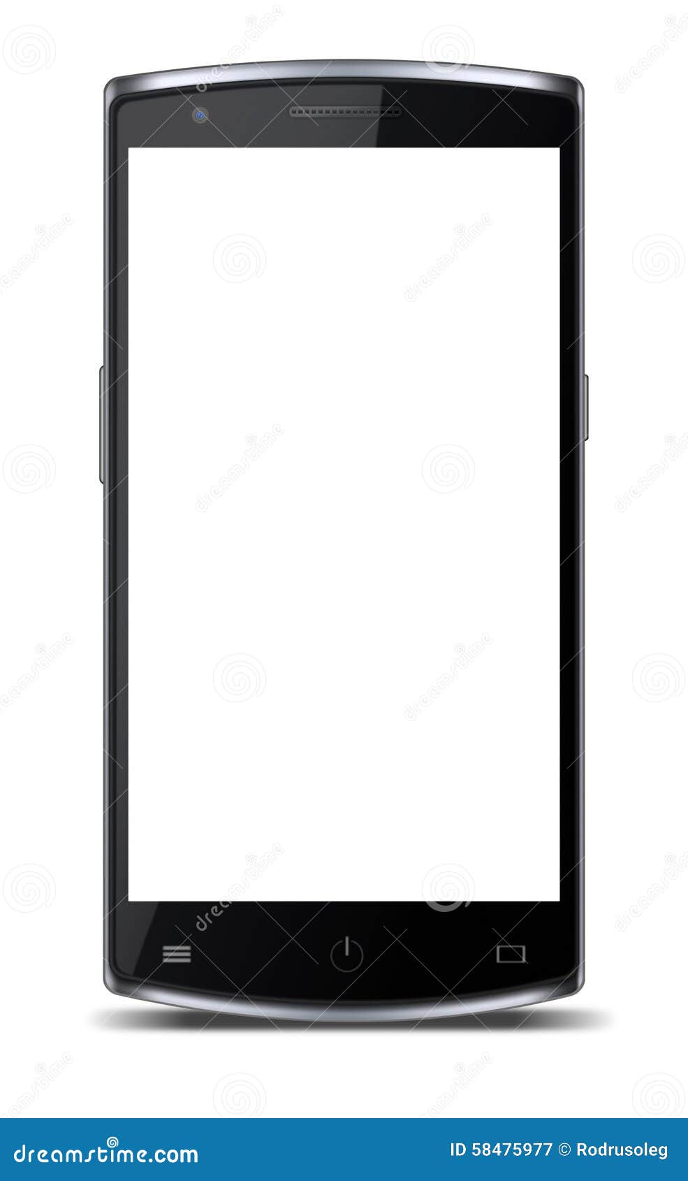 Mobile Phone with Blank Screen. Stock Illustration - Illustration of ...