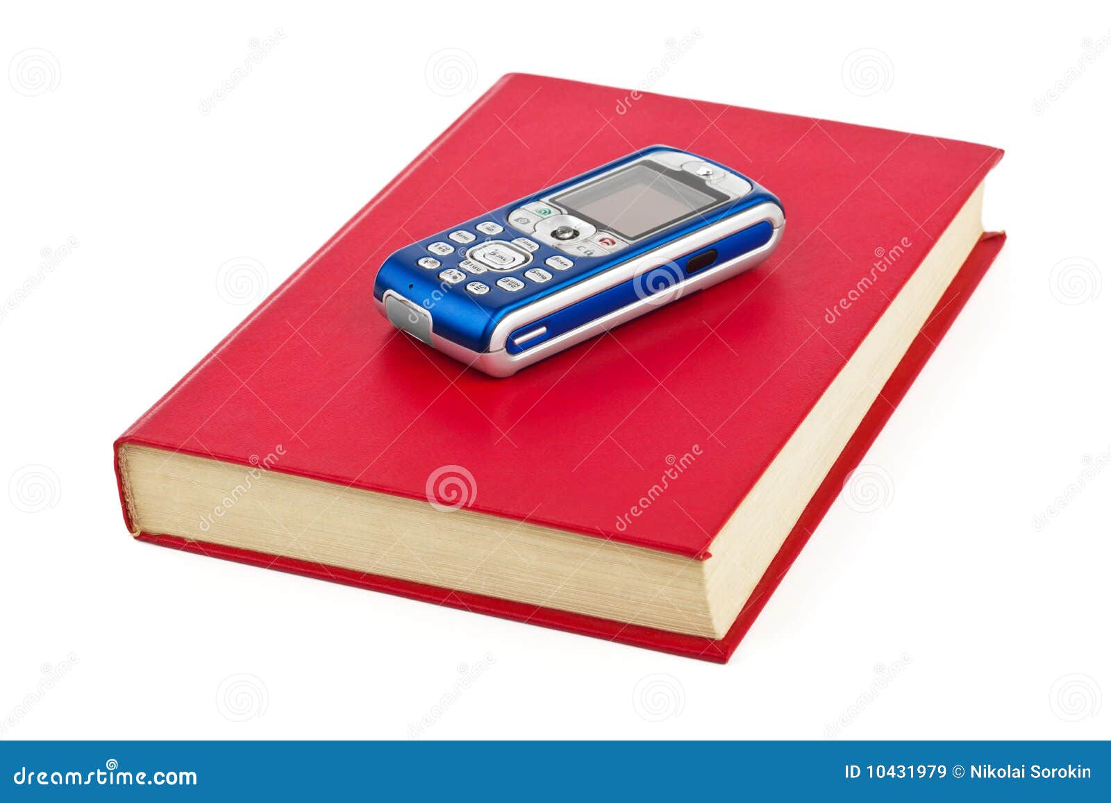 Mobile phone on book stock image. Image of abstract, card - 10431979