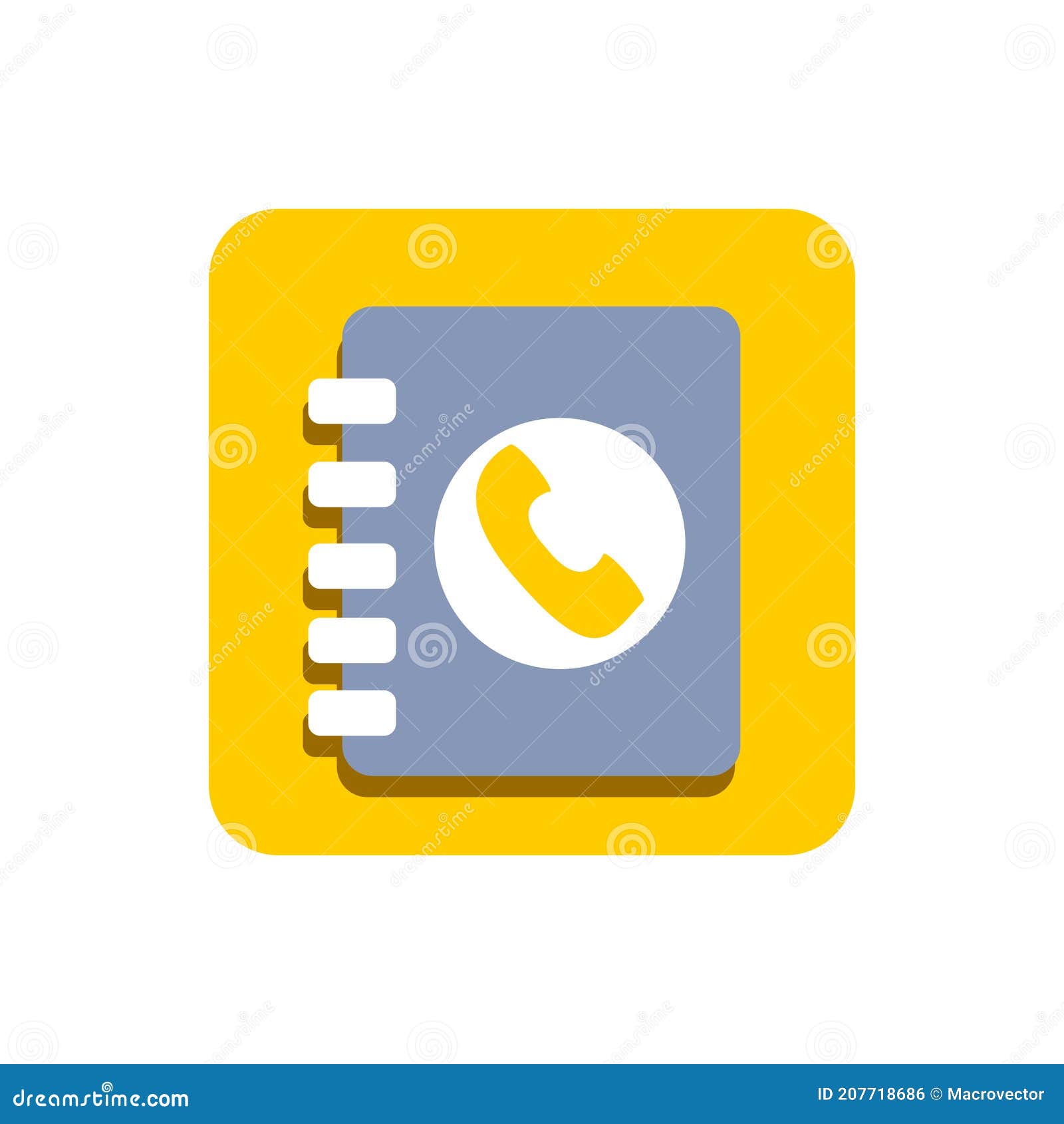 Mobile Phone Book Icon stock illustration. Illustration of select ...