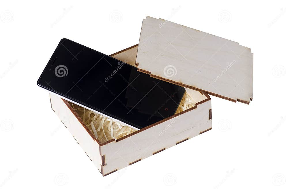 Mobile phone in the box stock photo. Image of multimedium - 92278958