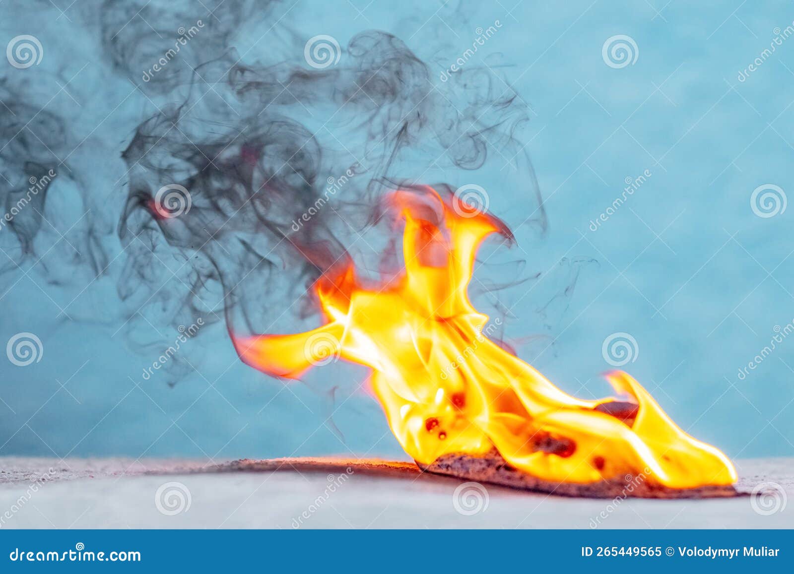 A Mobile Phone is Burning in a Strong Flame Stock Image - Image of ...