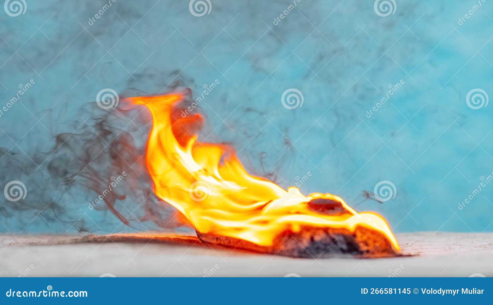 A Mobile Phone is Burning in a Strong Flame Stock Image - Image of ...