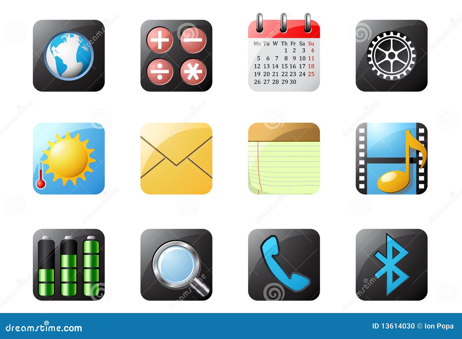Mobile Phone Buttons 1 Stock Photo - Image: 13614030