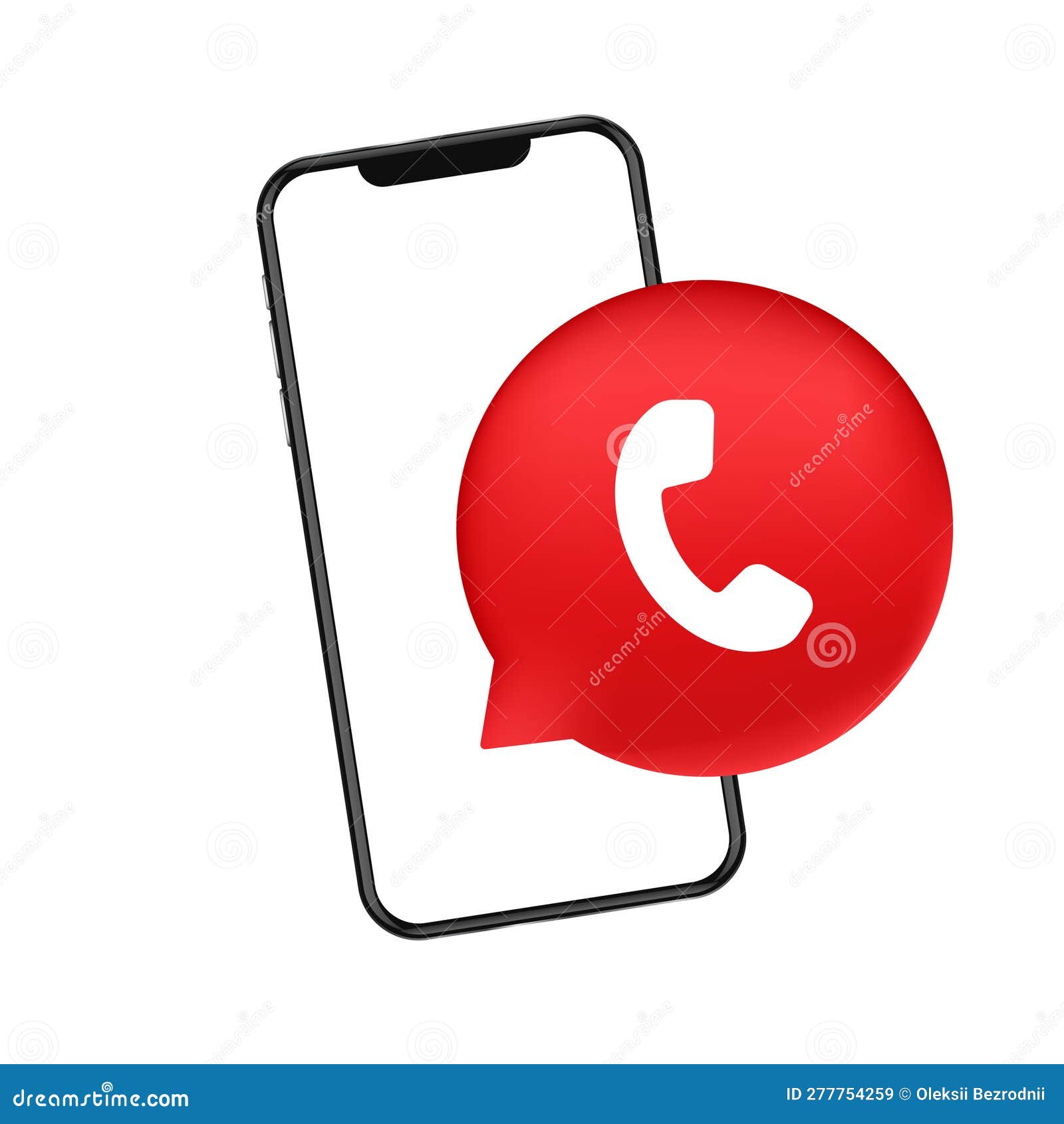 Mobile Phone Call Button. Call Us Icon Stock Illustration ...