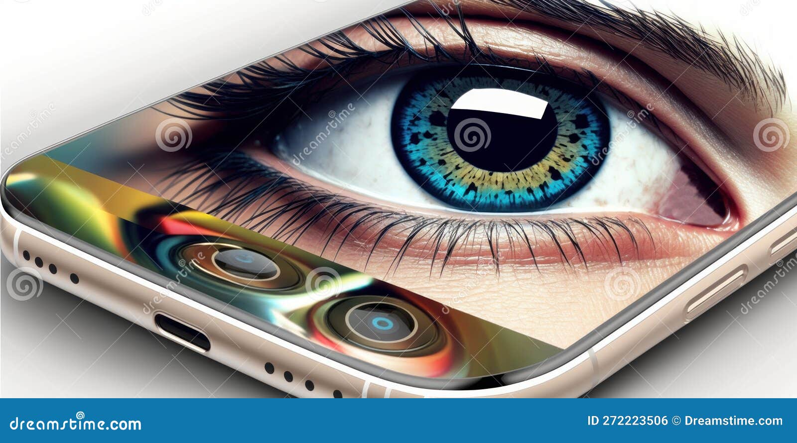 Mobile Phone Camera Concept Stock Illustration - Illustration of phone ...