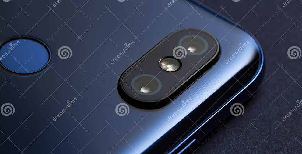Mobile Phone Camera, Flash Lens. Close Up Stock Image - Image of ...