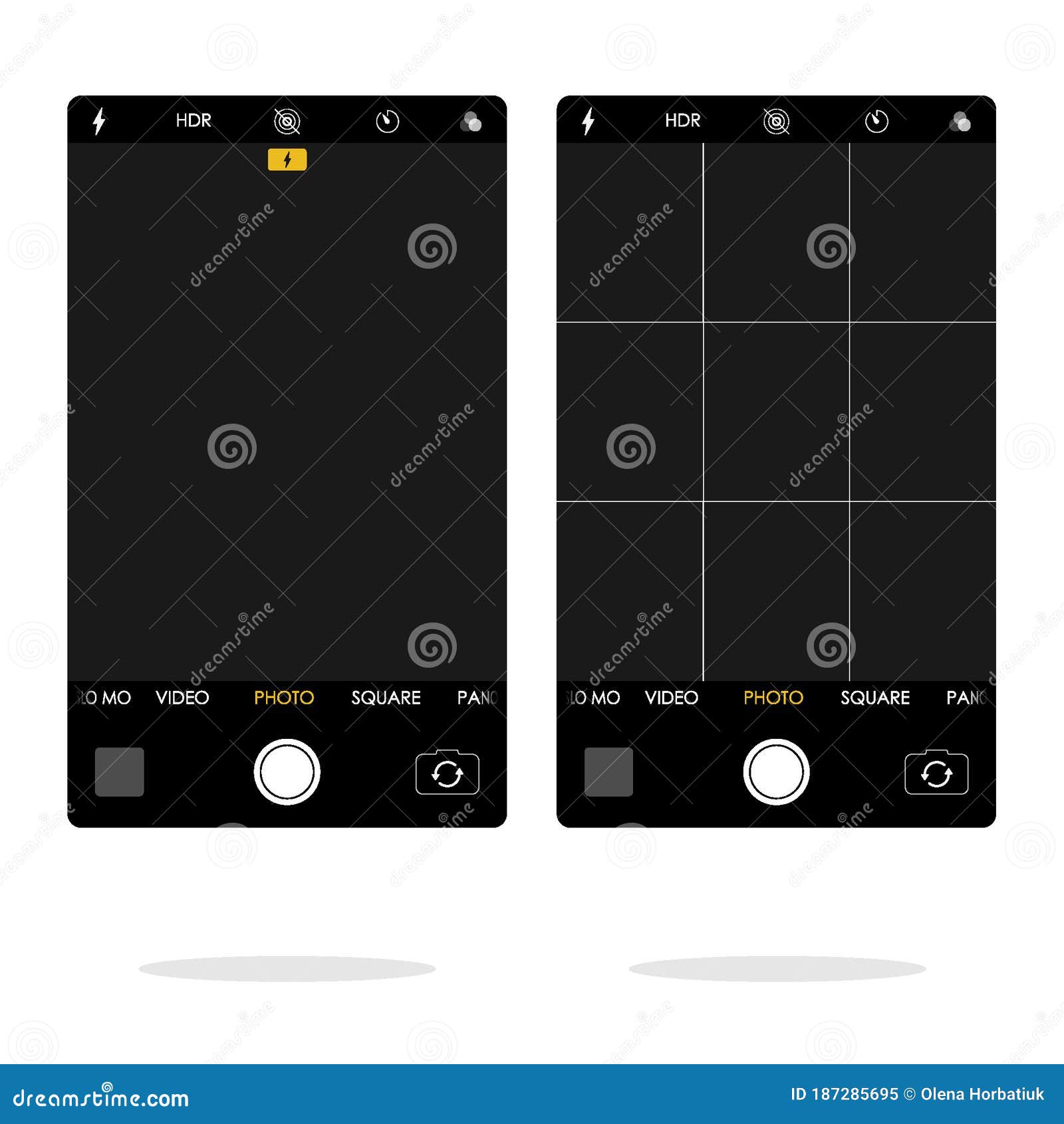 Mobile Phone Camera Vector Icon Illustration Flat Design Stock Vector ...