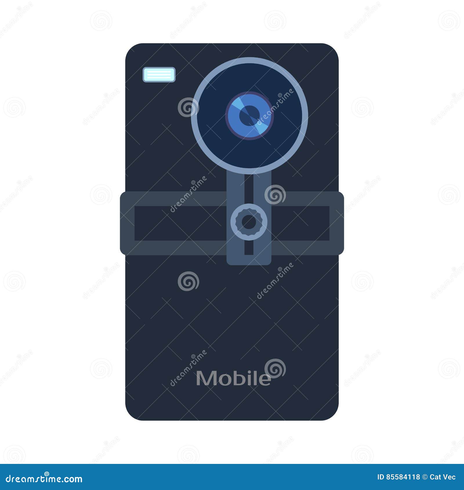 Mobile Phone Camera Vector Illustration. Stock Vector - Illustration of ...