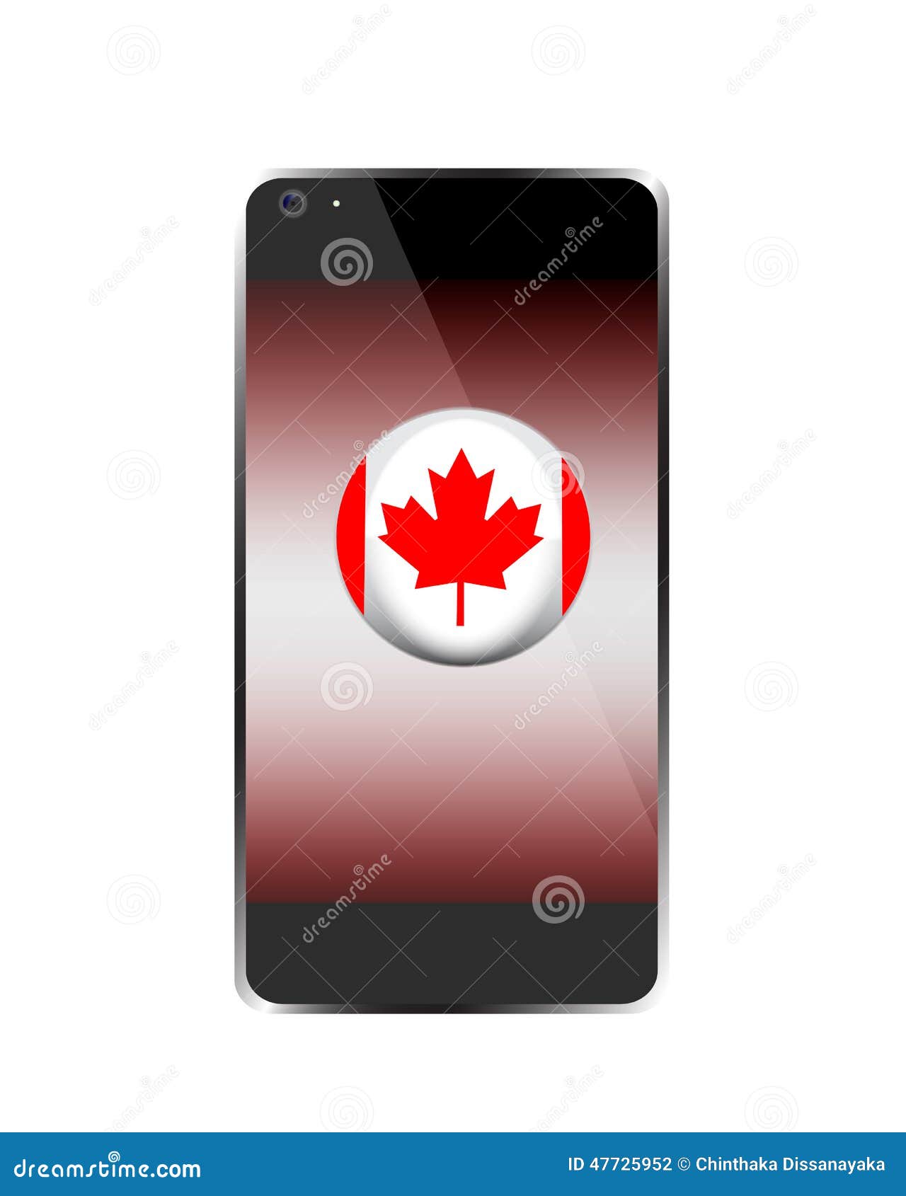 Mobile phone stock illustration. Illustration of canada - 47725952