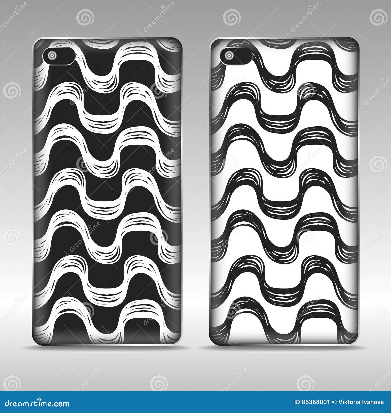 Mobile phone case design stock vector. Illustration of element - 86368001