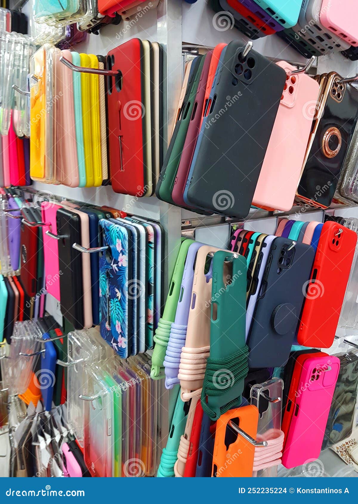 Mobile Phone Cases in a Store Many Types Many Colors Editorial Stock ...