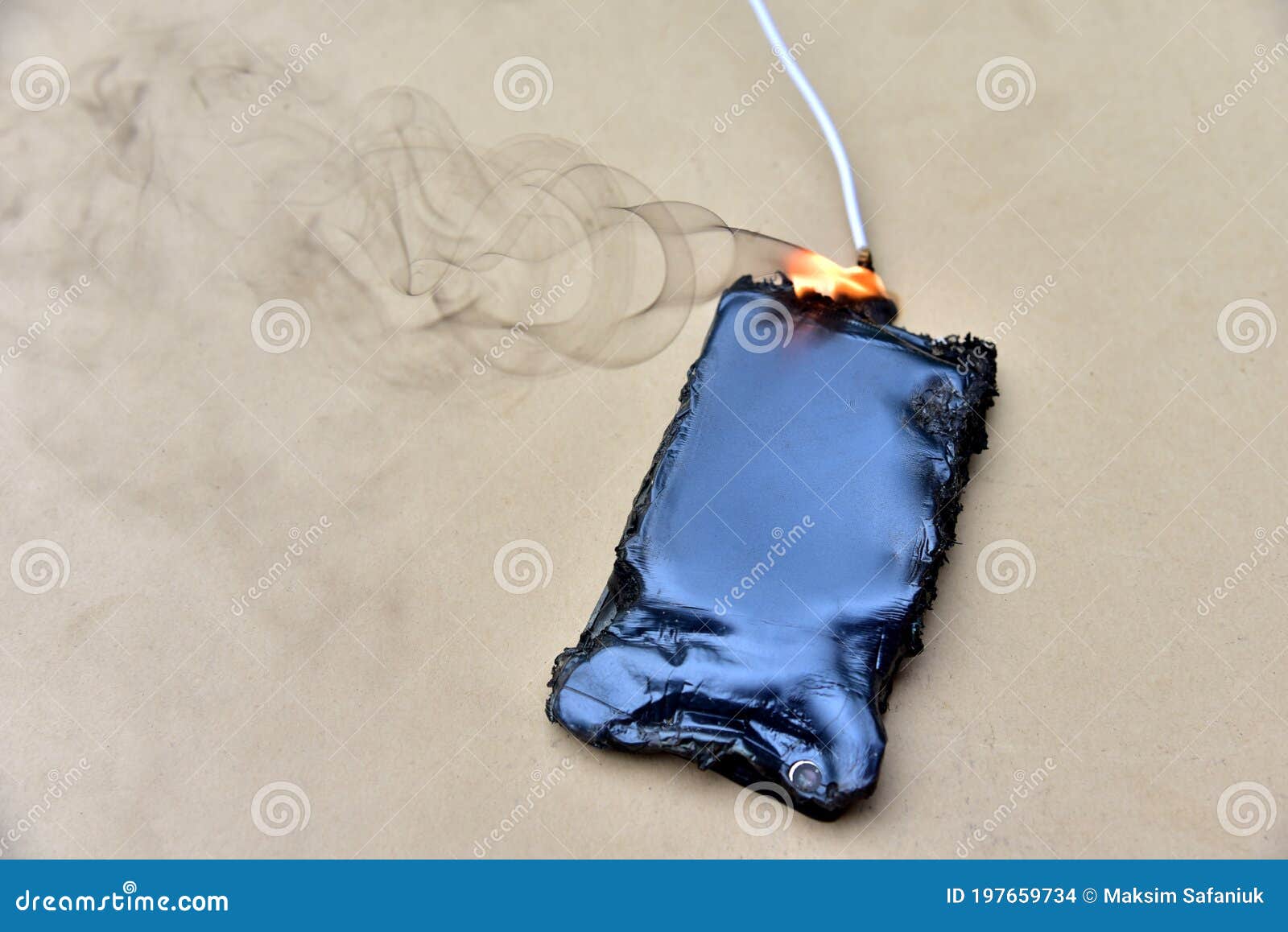 Mobile Phone Caught Fire from the Wire with Recharging from the ...