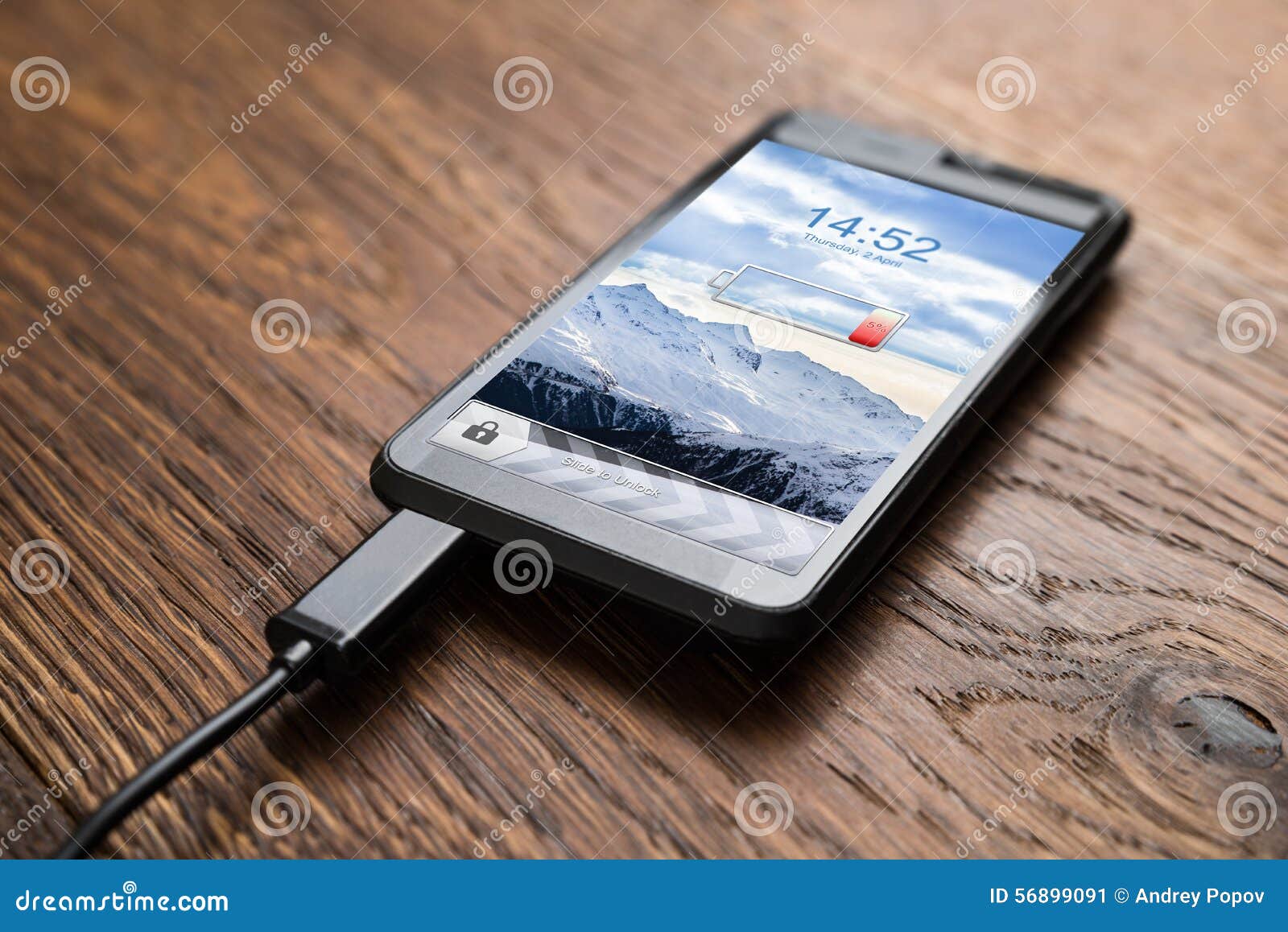 Mobile Phone on Charge stock image. Image of adapter - 56899091
