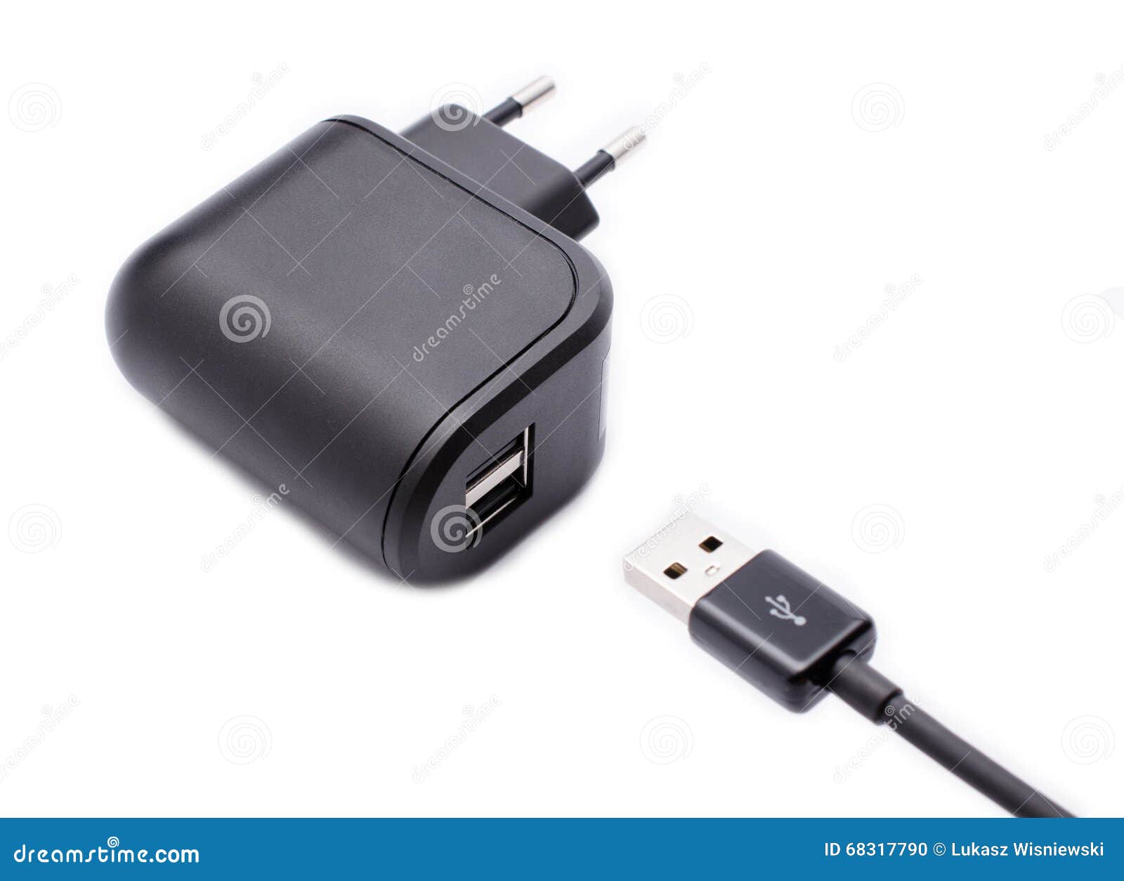 Mobile phone charger stock photo. Image of plastic, loading - 68317790