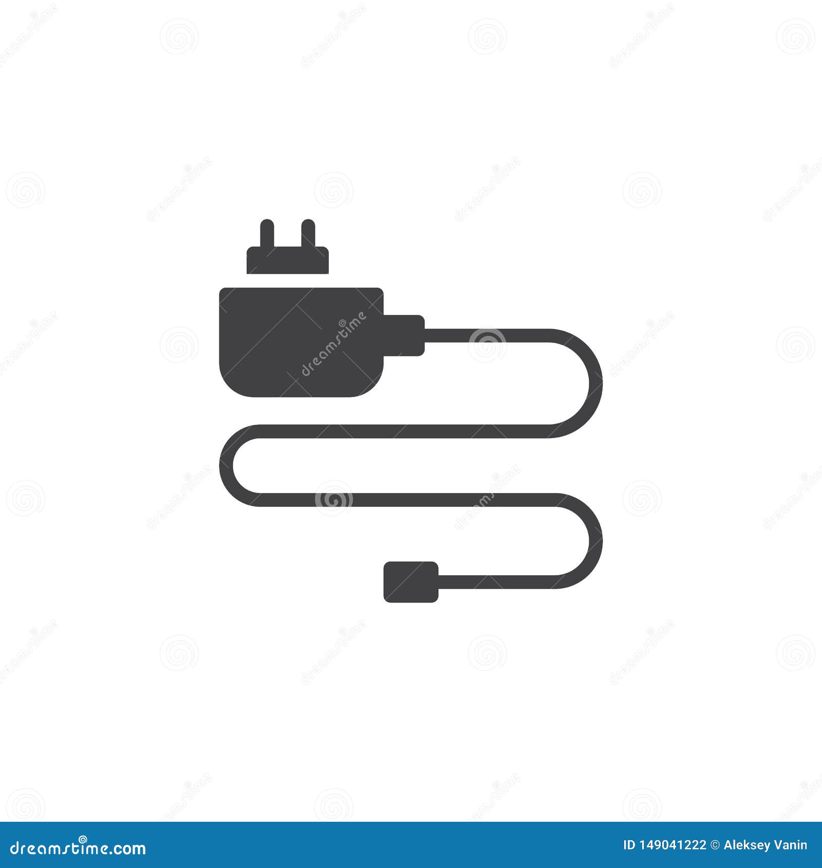 Mobile Phone Charger Vector Icon Stock Vector Illustration Of