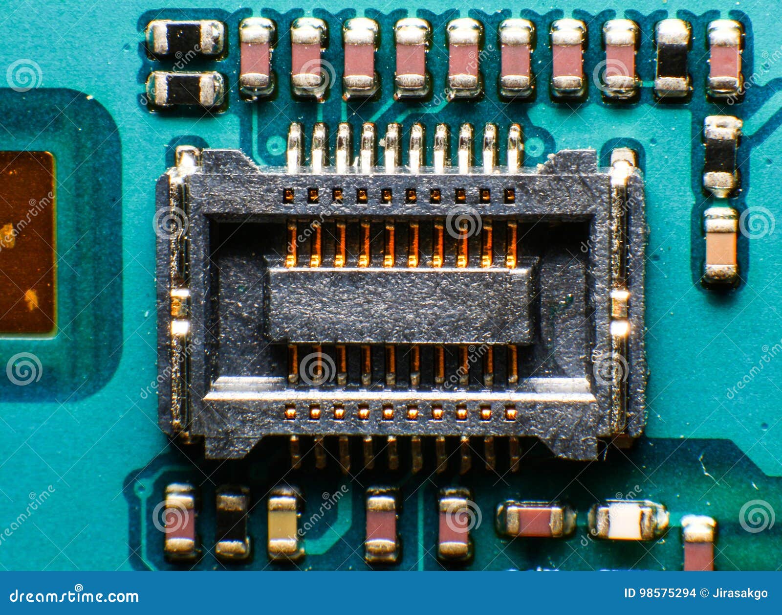Mobile phone chip, macro stock photo. Image of digital - 98575294