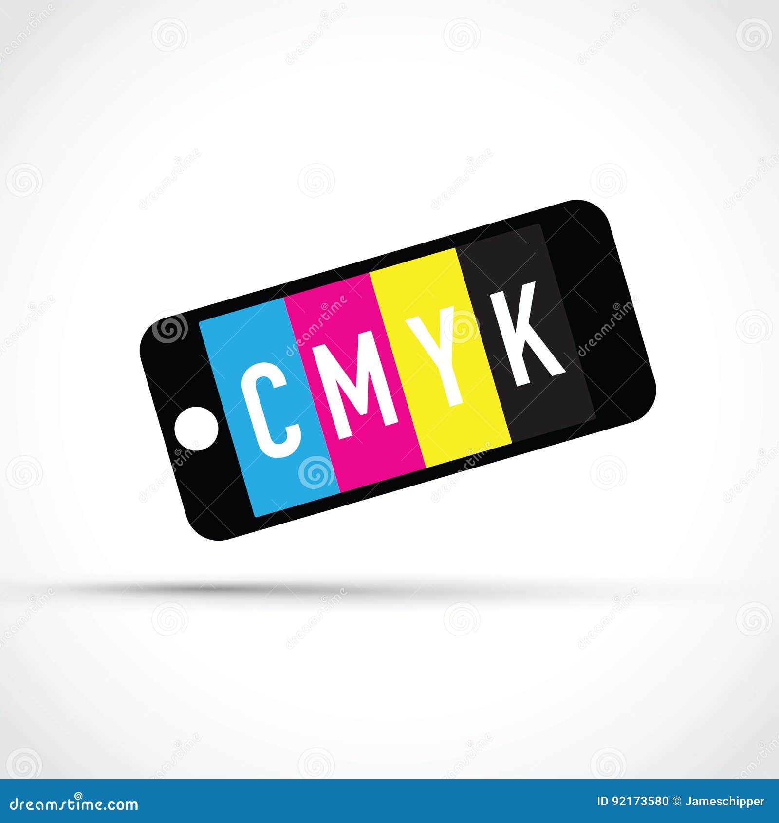 Mobile Phone Colour Selector Stock Illustration - Illustration of ...