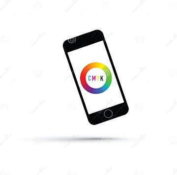 Mobile Phone Colour Selector Stock Illustration - Illustration of ...