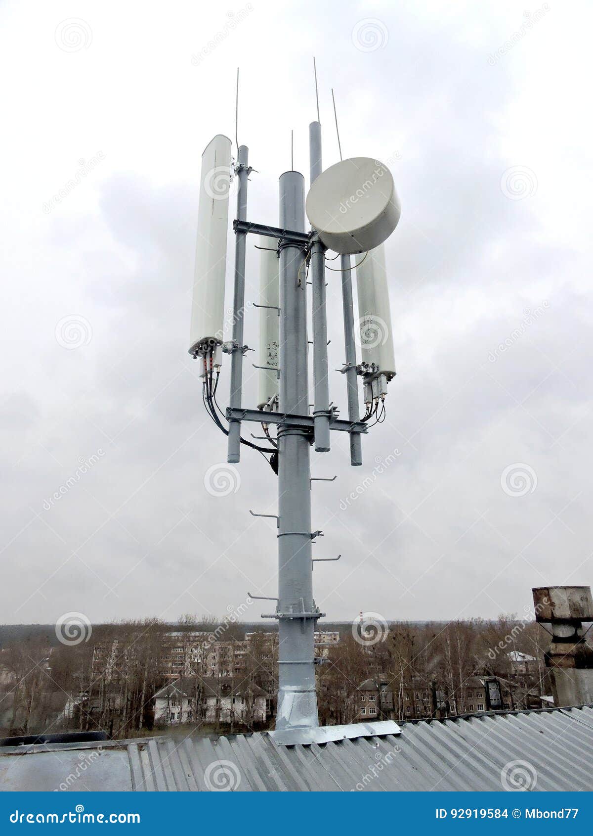 Mobile Phone Communication Celullar Radio Tower, Microwave Antenna ...