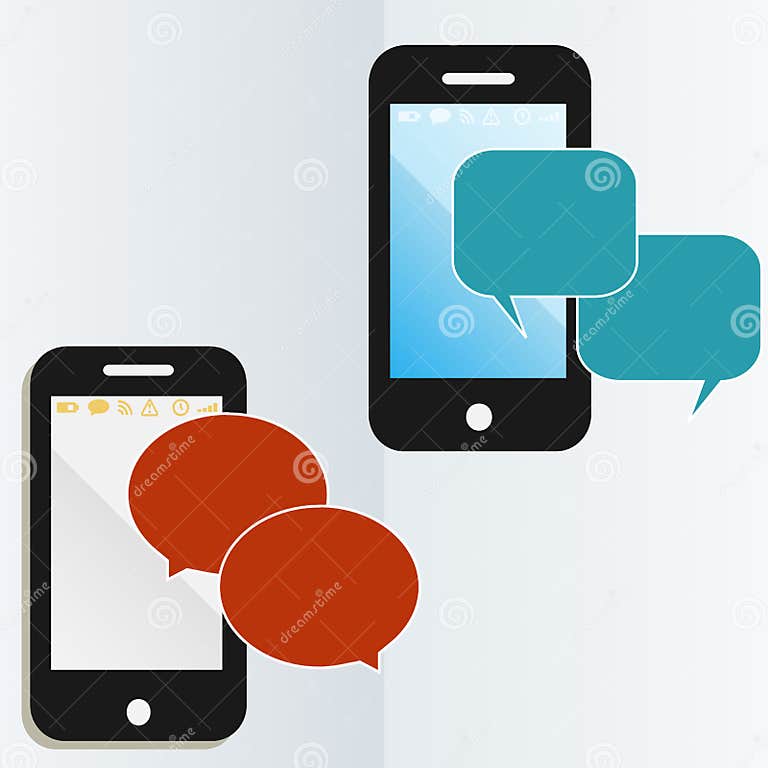 Mobile Phone Communications Stock Vector - Illustration of gadget ...