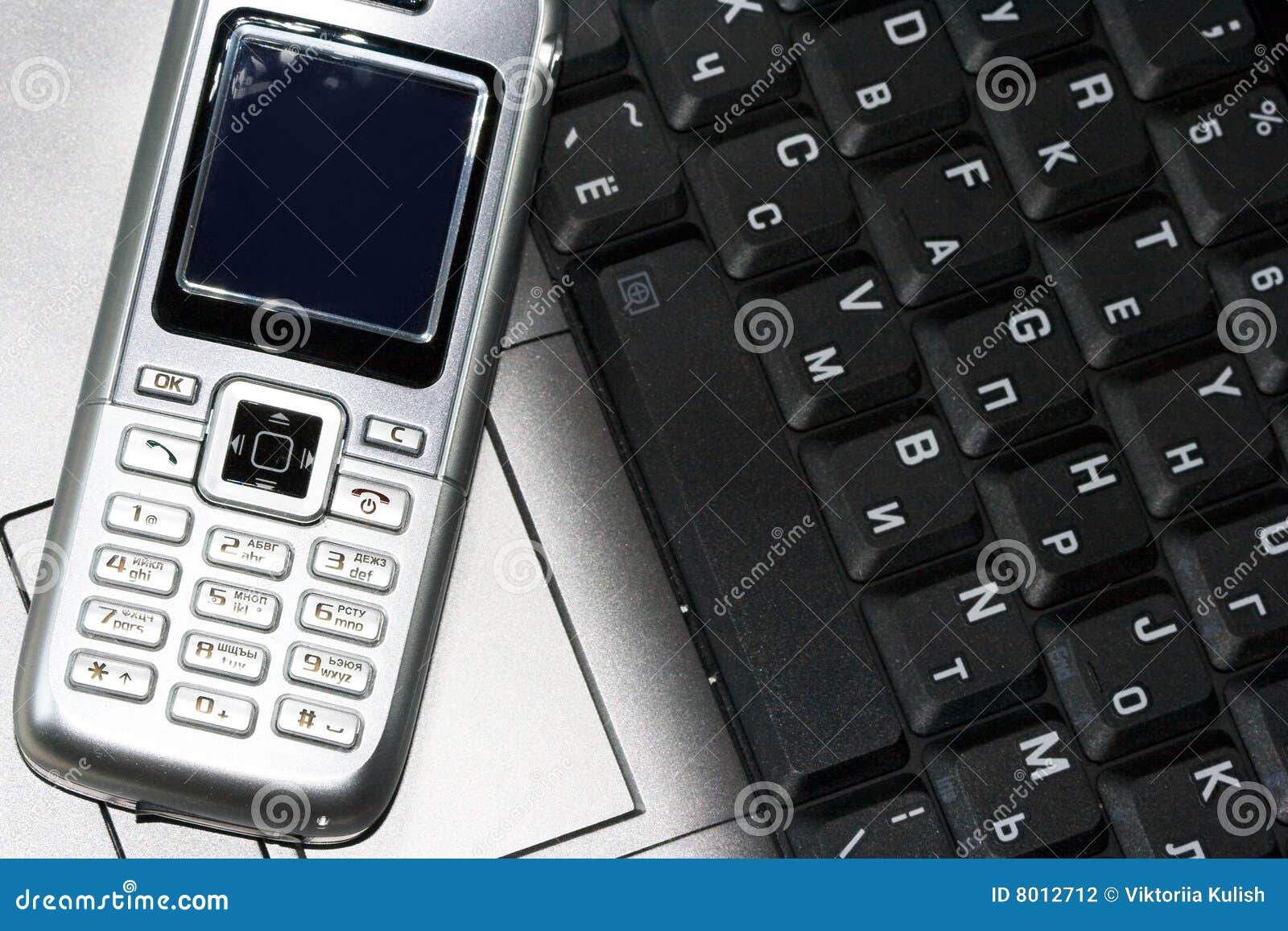Mobile phone and computer stock photo. Image of conceptual - 8012712