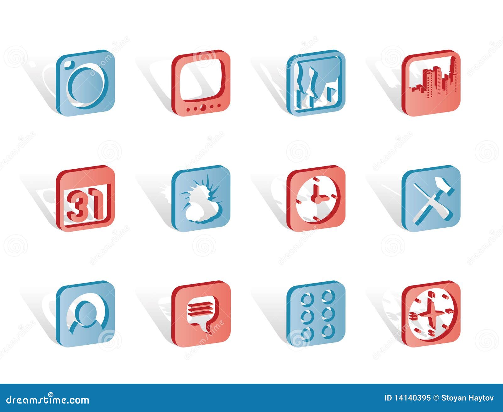 Mobile Phone and Computer Icons Stock Vector - Illustration of ...