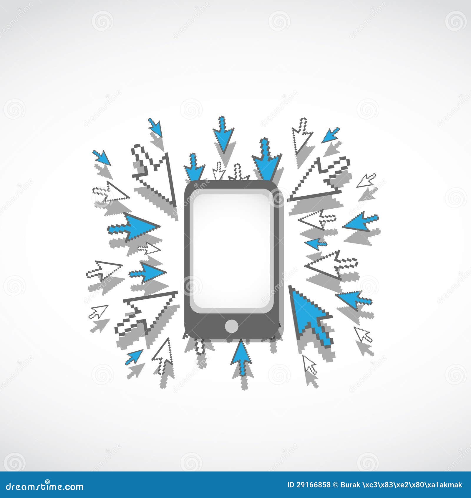 Mobile phone concept stock vector. Illustration of communication - 29166858