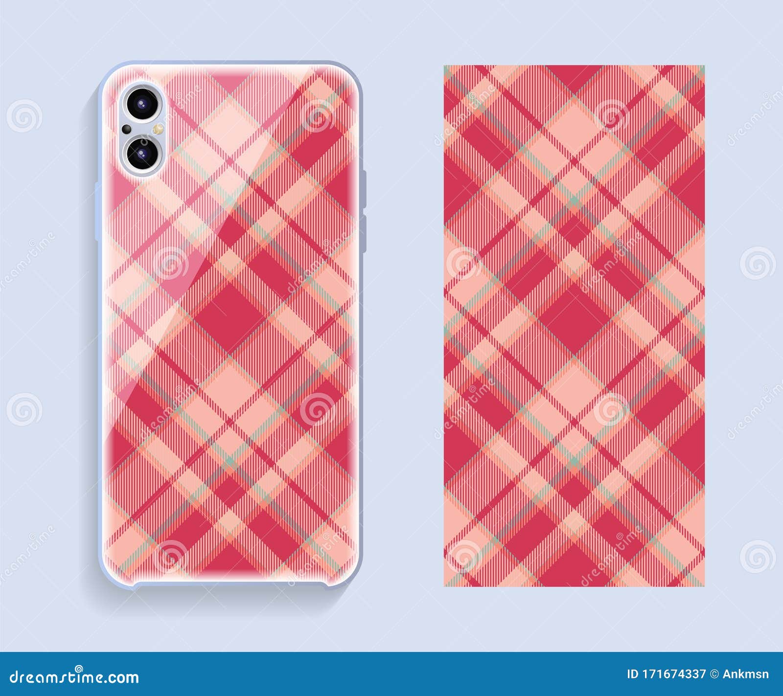 Mobile Phone Cover Design. Template Smartphone Case Vector Pattern ...