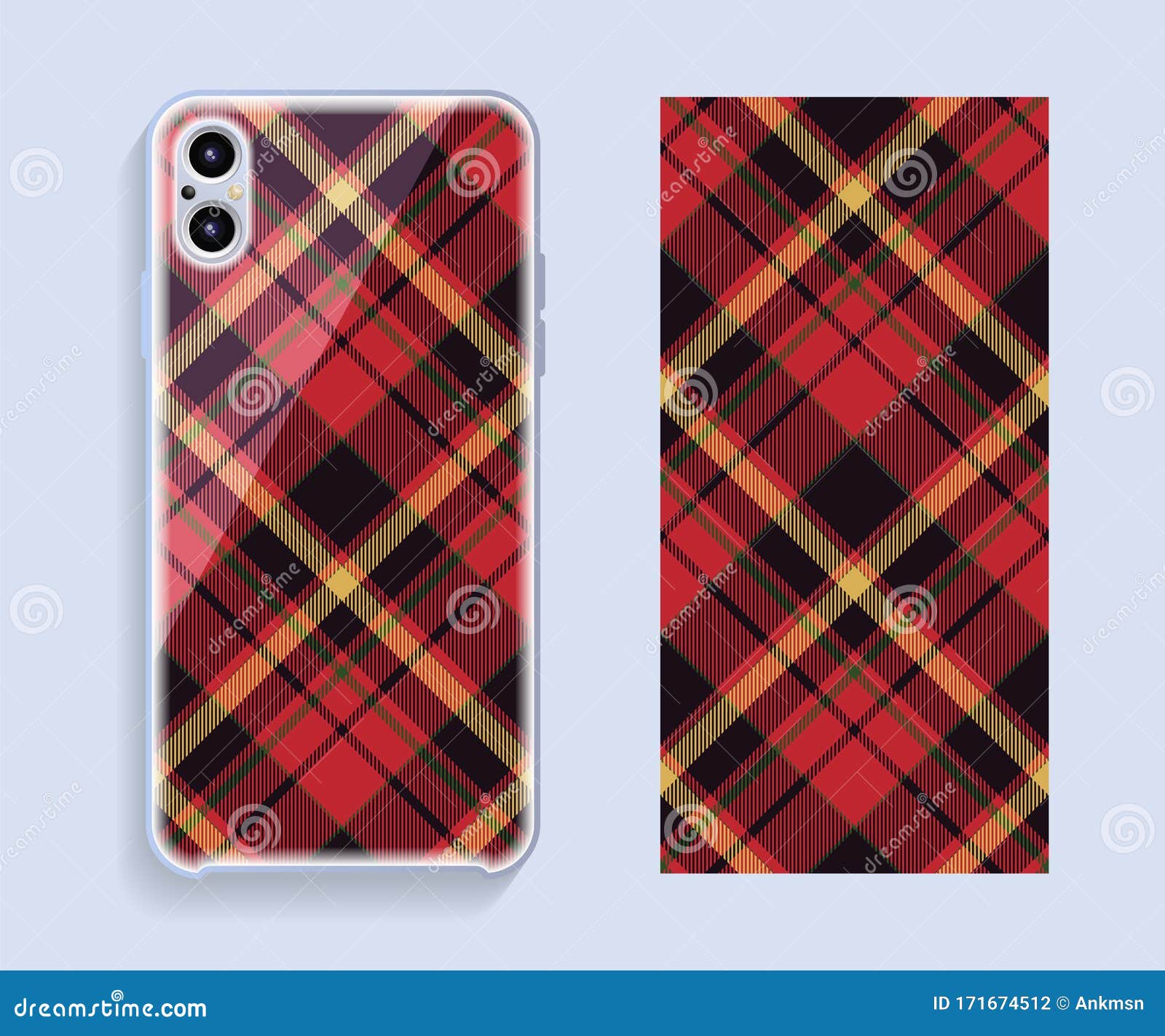 Mobile Phone Cover Design. Template Smartphone Case Vector Pattern ...