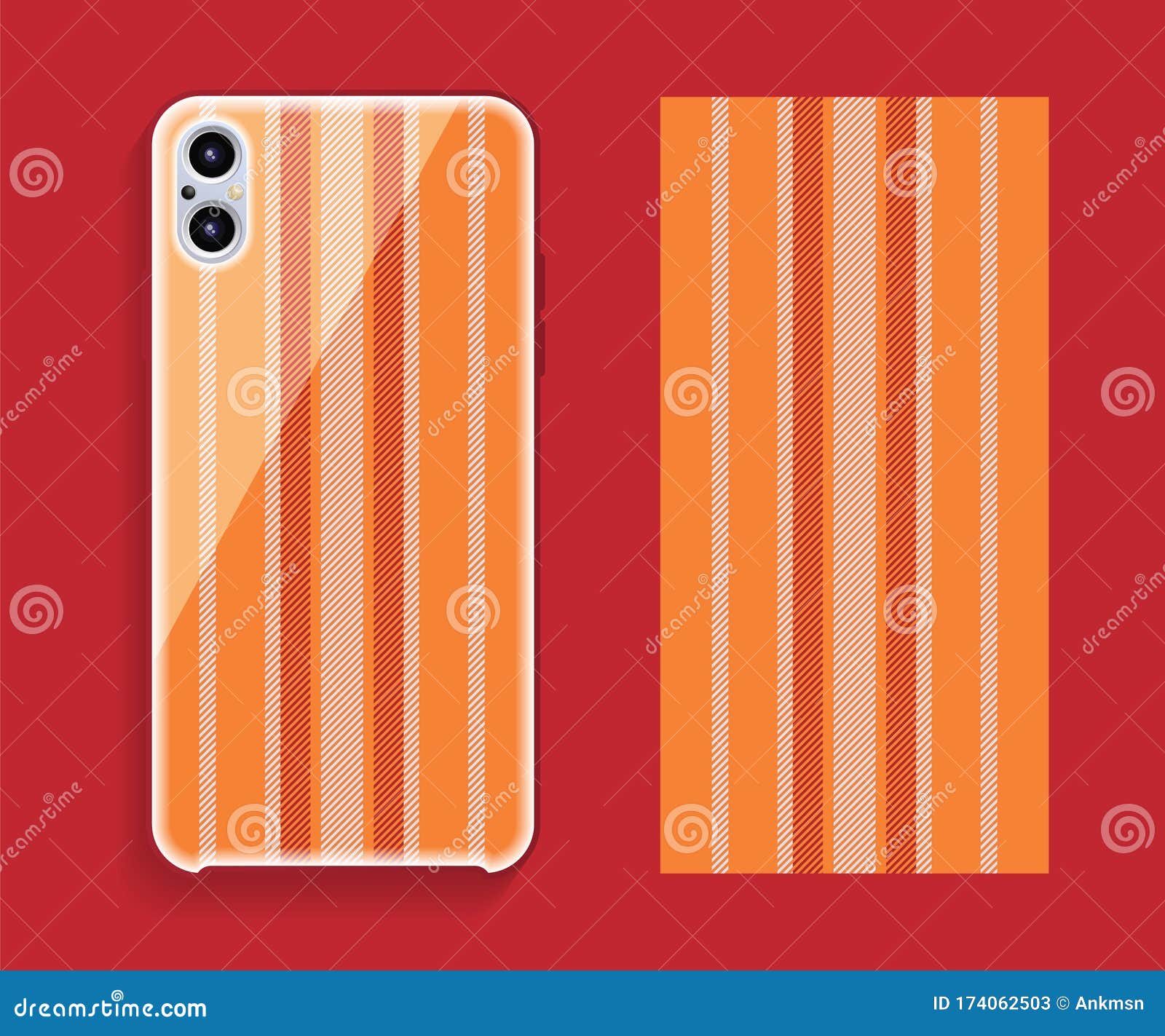 Mobile Phone Cover Design. Template Smartphone Case Vector Pattern ...