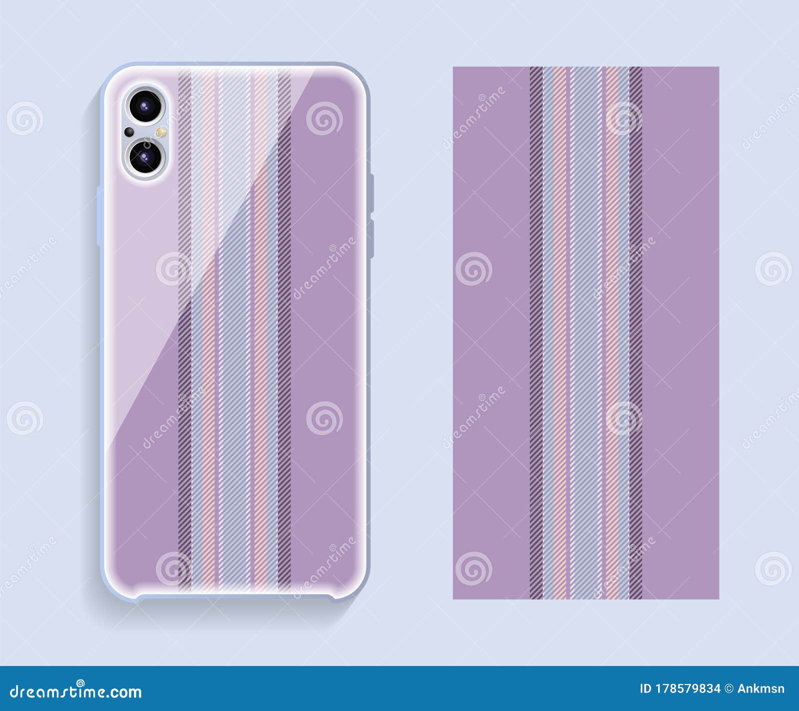 Mobile Phone Cover Design. Template Smartphone Case Vector Pattern ...