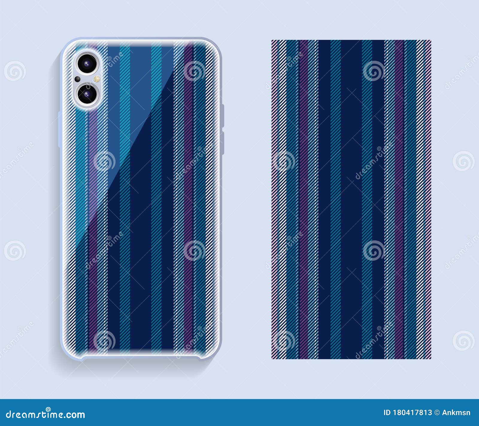Mobile Phone Cover Design. Template Smartphone Case Vector Pattern ...