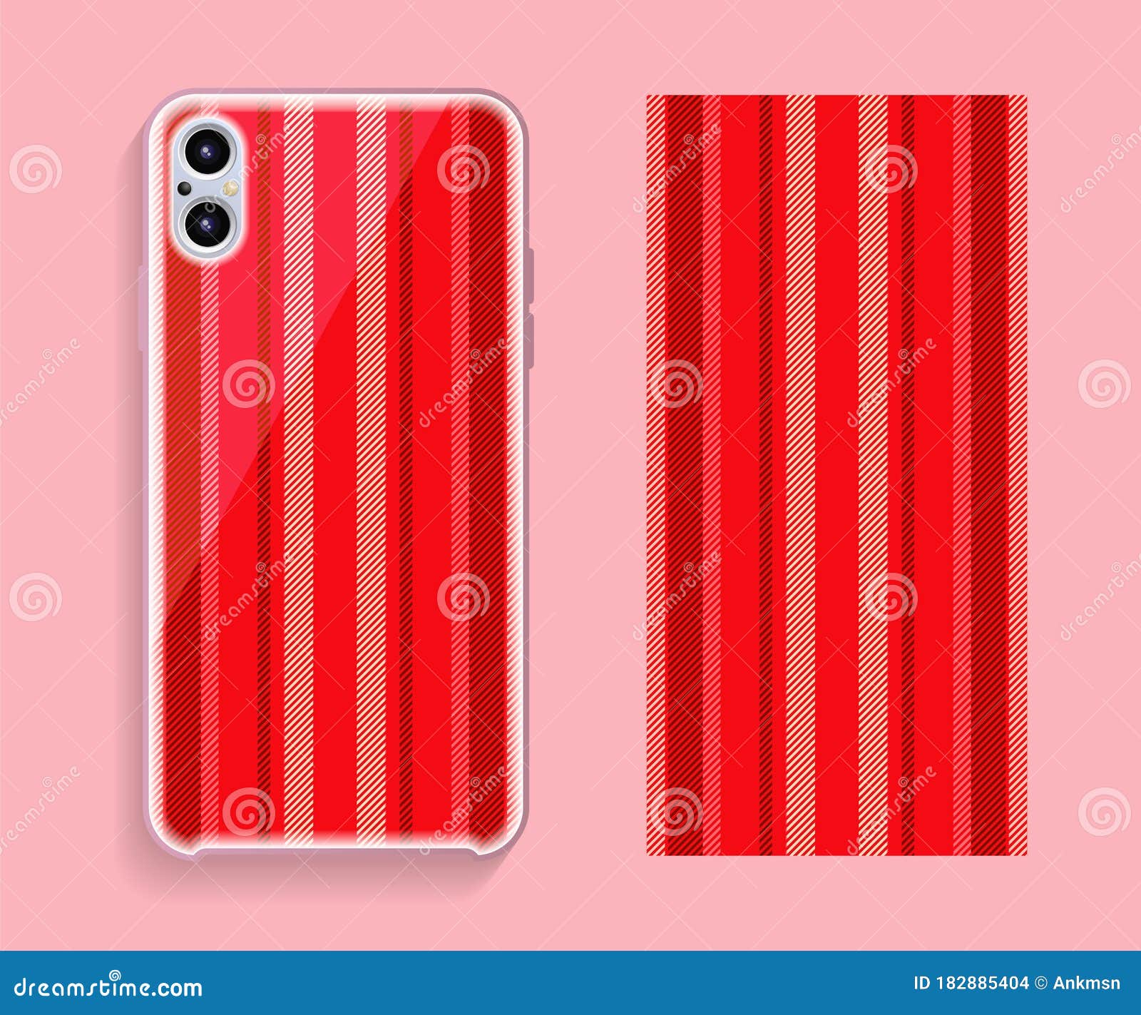Mobile Phone Cover Design. Template Smartphone Case Vector Pattern ...