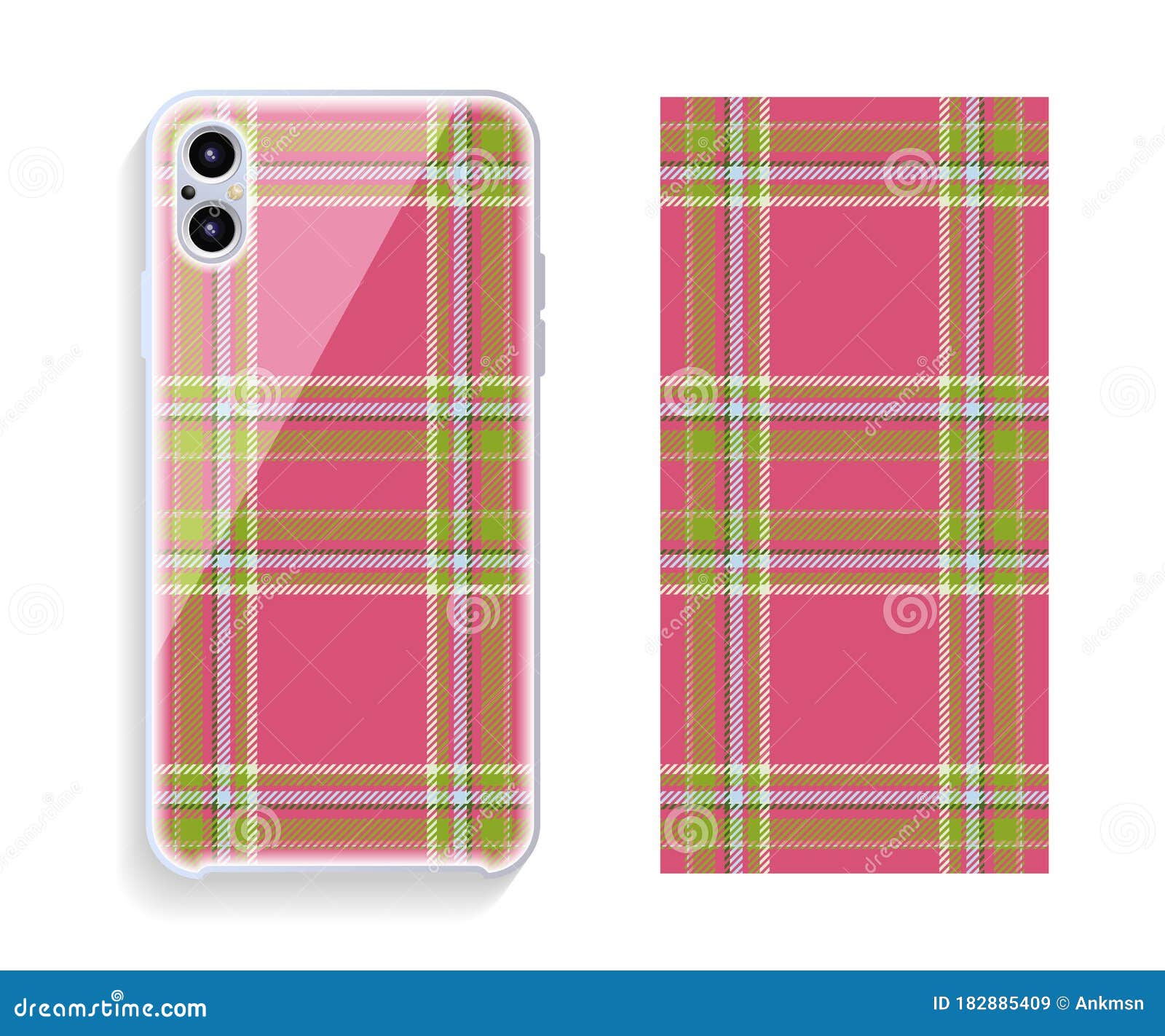 Mobile Phone Cover Design. Template Smartphone Case Vector Pattern ...