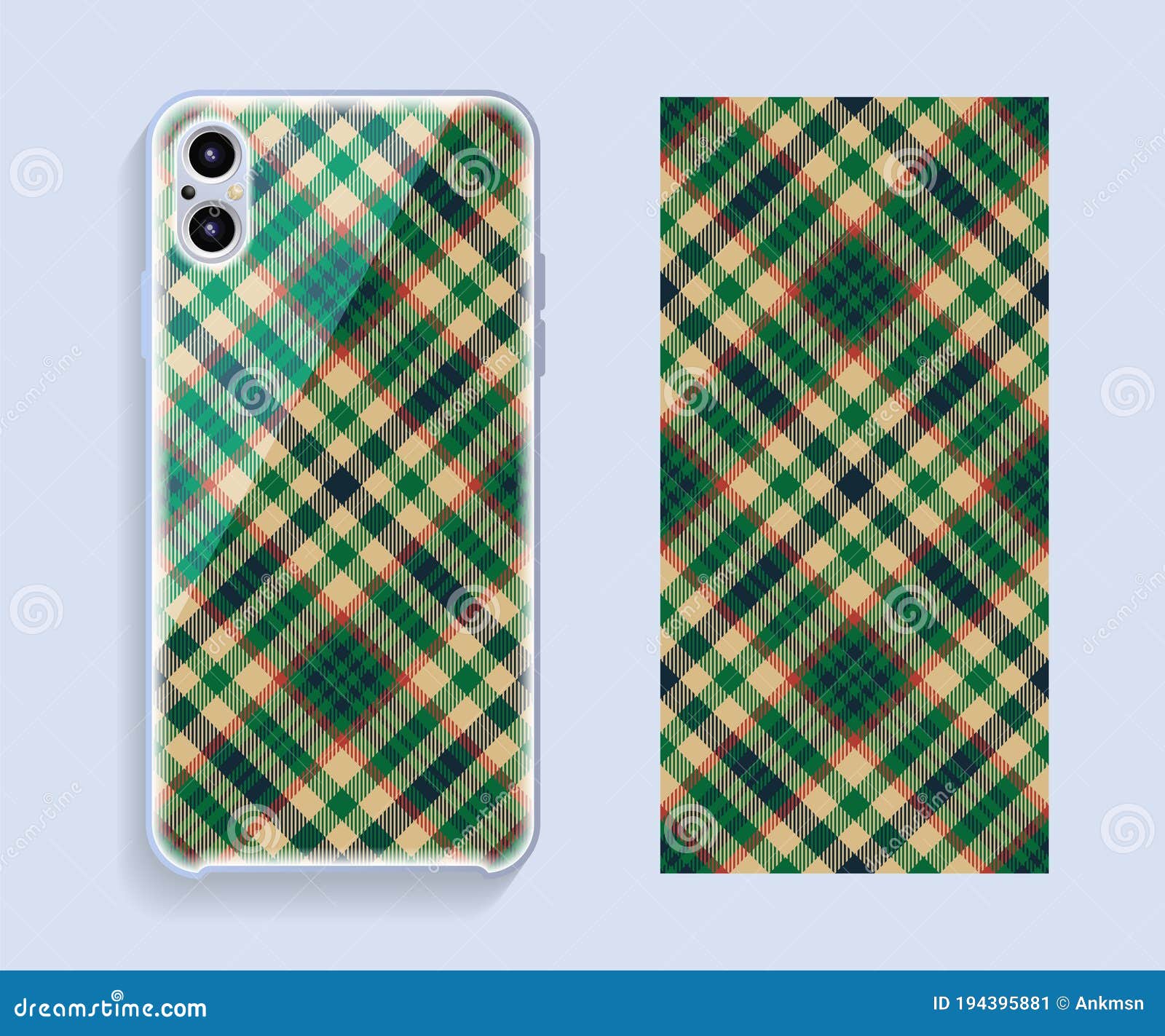 Mobile Phone Cover Design. Template Smartphone Case Vector Pattern ...
