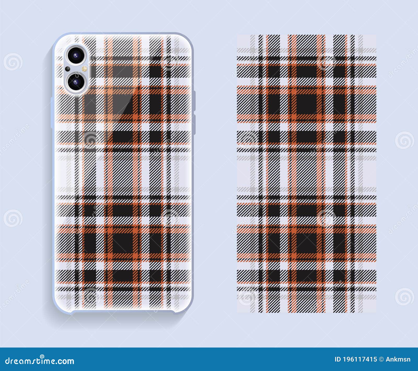 Mobile Phone Cover Design. Template Smartphone Case Vector Pattern ...