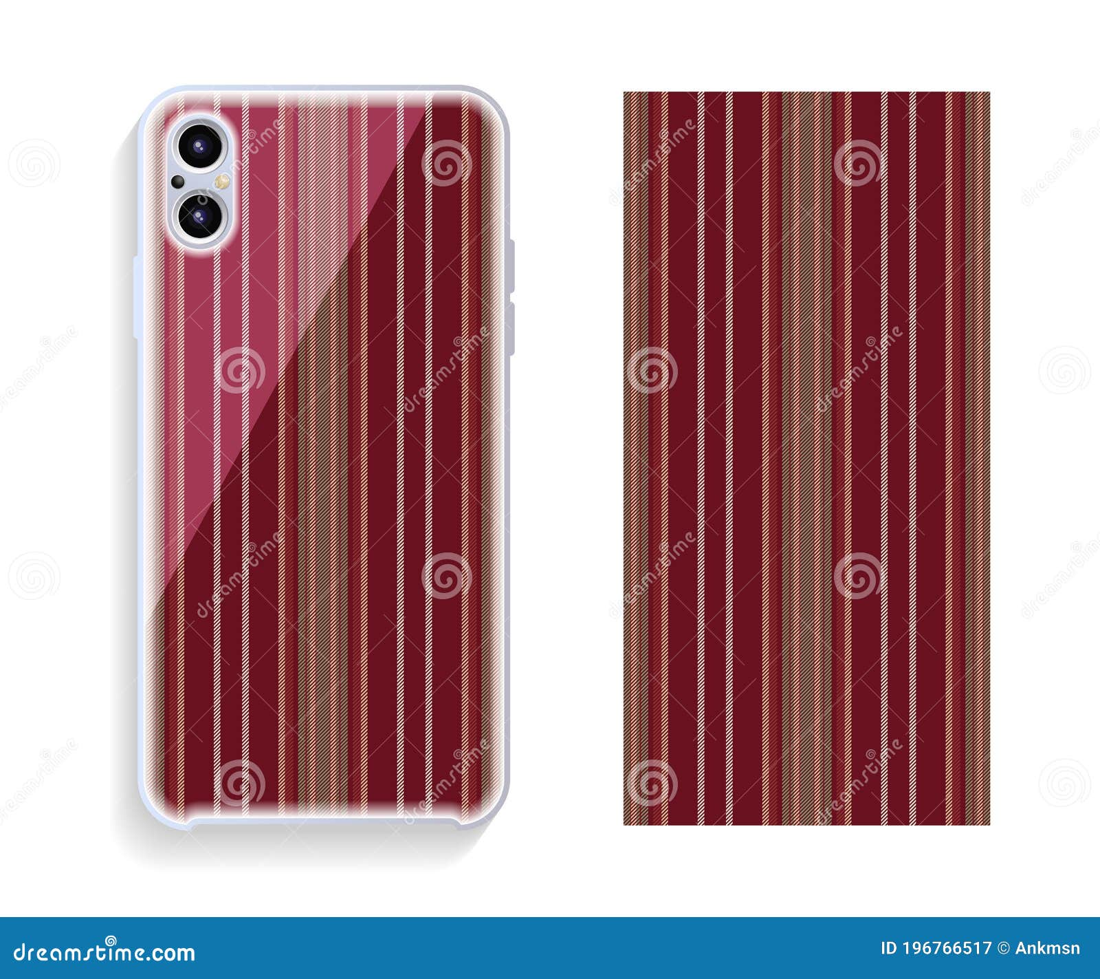Mobile Phone Cover Design. Template Smartphone Case Vector Pattern ...
