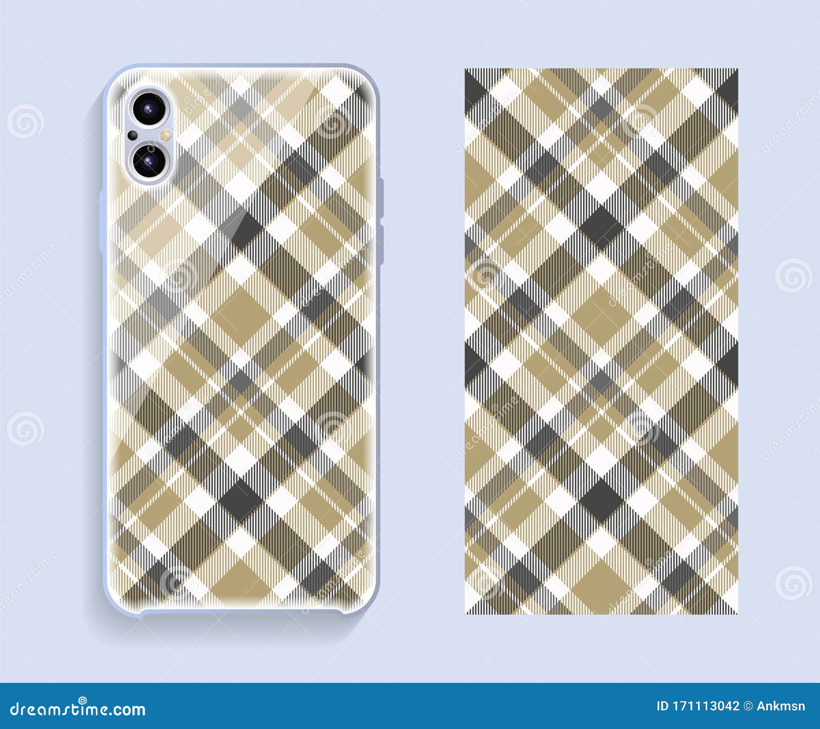 Mobile Phone Cover Design. Template Smartphone Case Vector Pattern ...