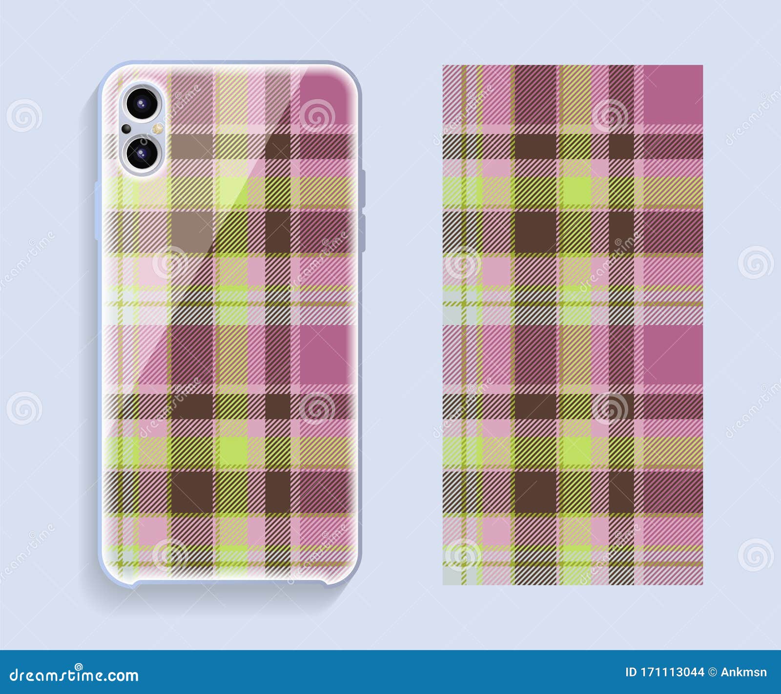 Mobile Phone Cover Design. Template Smartphone Case Vector Pattern ...