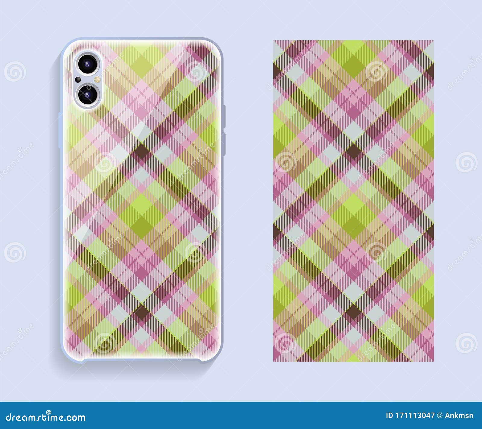 Mobile Phone Cover Design. Template Smartphone Case Vector Pattern ...