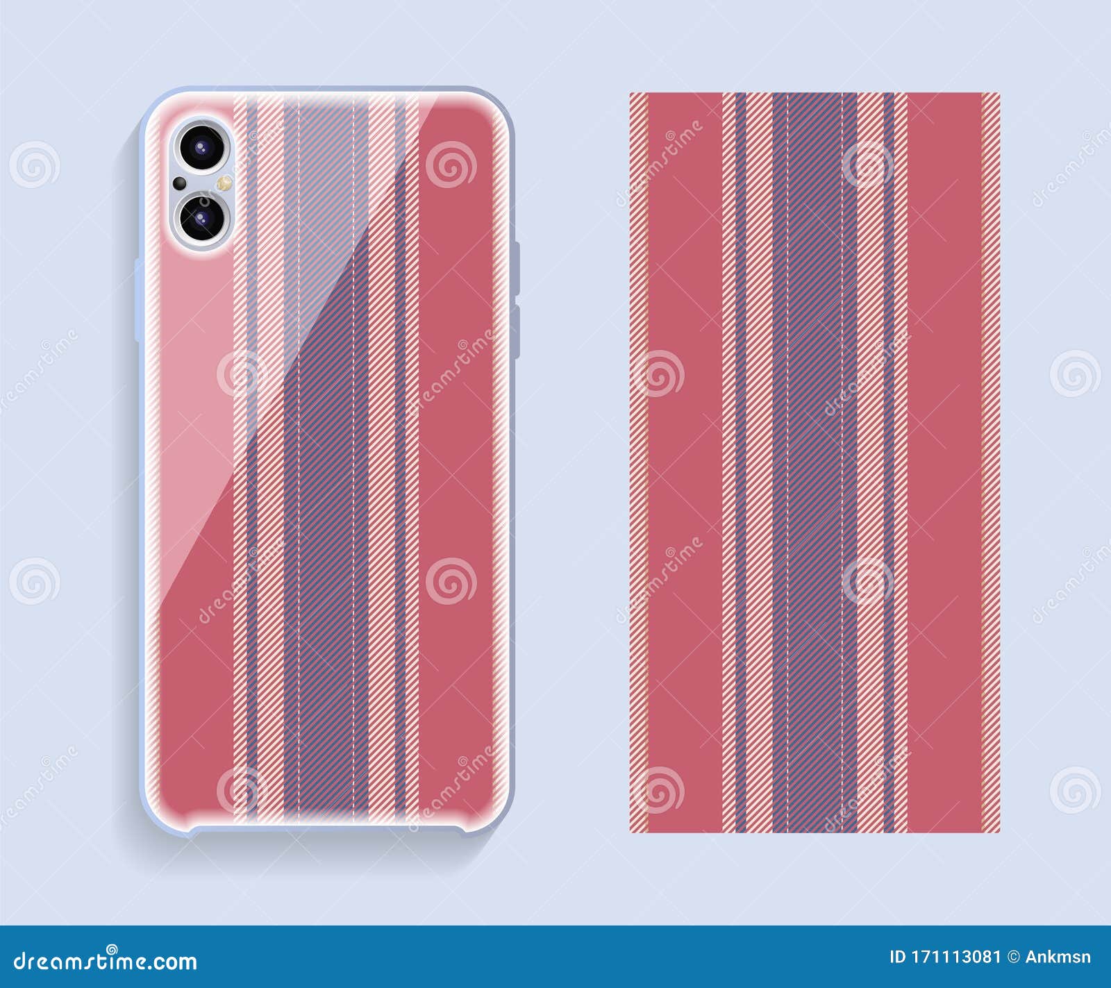 Mobile Phone Cover Design. Template Smartphone Case Vector Pattern ...