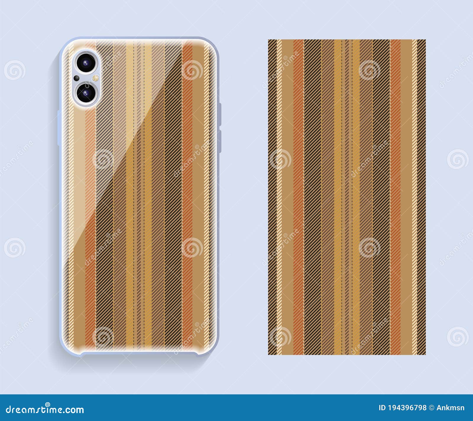 Mobile Phone Cover Design. Template Smartphone Case Vector Pattern ...