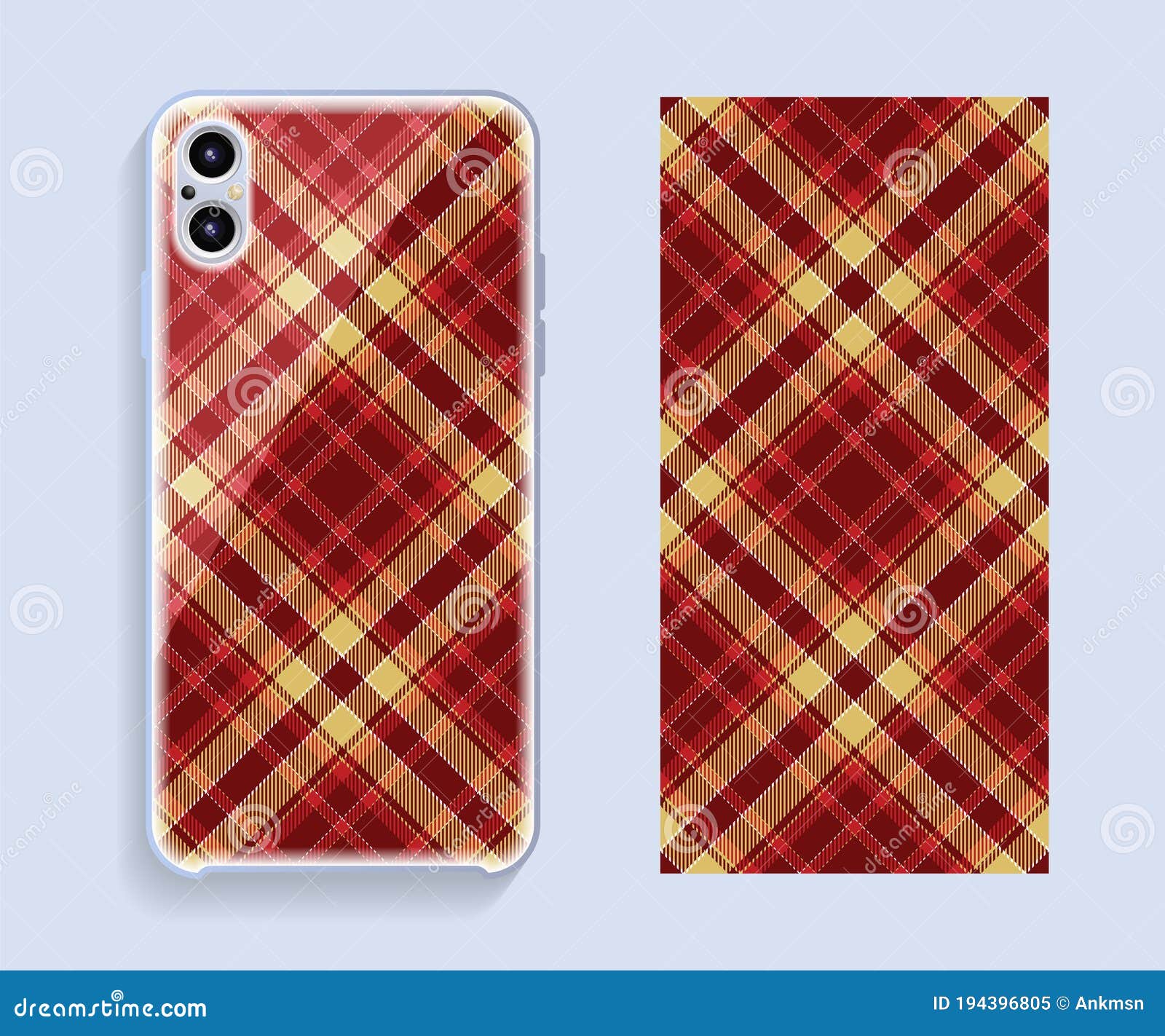 Mobile Phone Cover Design. Template Smartphone Case Vector Pattern ...