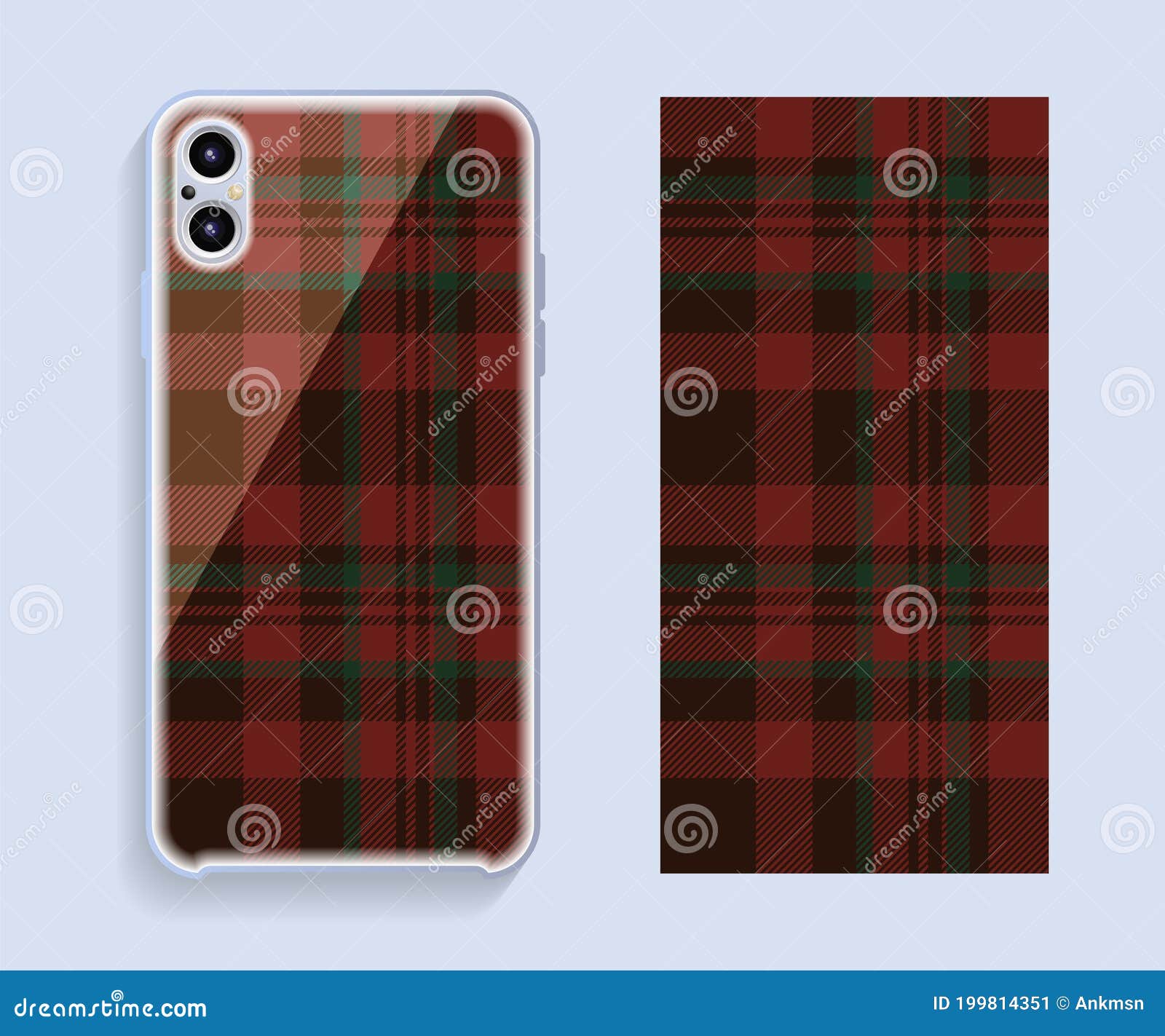 Mobile Phone Cover Design. Template Smartphone Case Vector Pattern ...