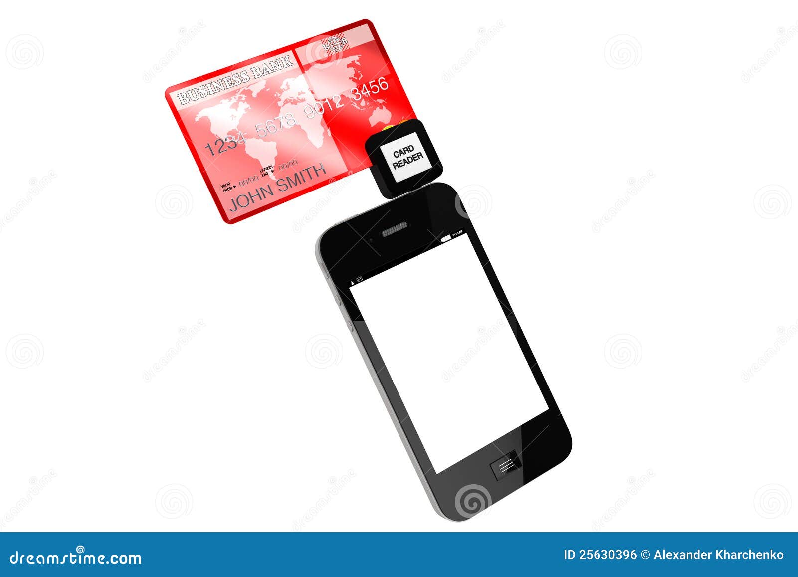 Mobile Phone with Credit Card Stock Photo - Image of sale, debit: 25630396