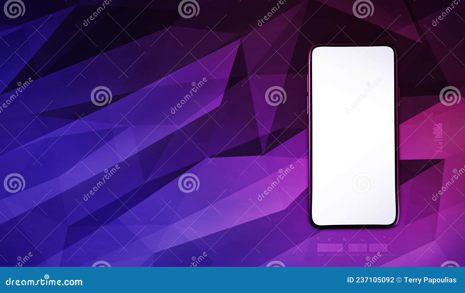 Mobile Phone 3D Render, Advertising Template Stock Photo - Image of ...